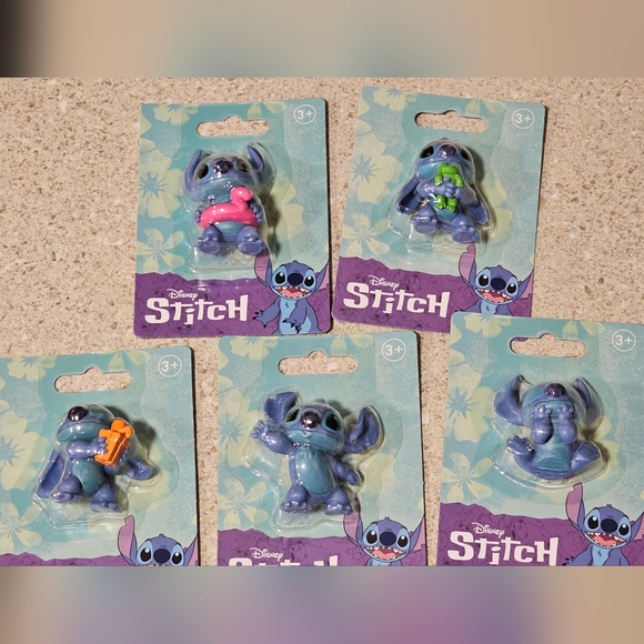Disney | Toys | Complete Set Of 5 Disney Stitch Micro Figures | Poshmark